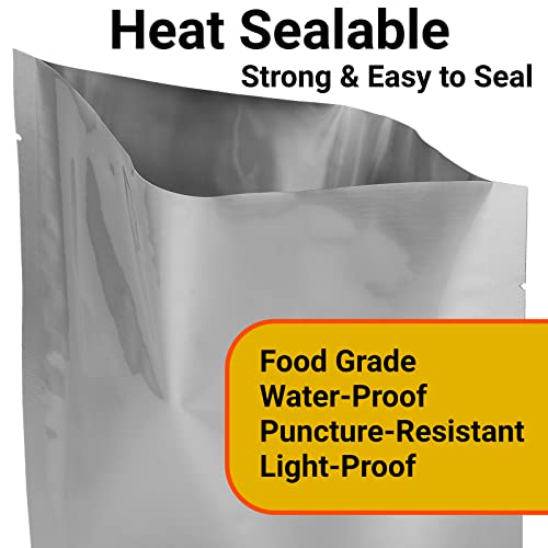 Dry-PacksMB8x8-100CC-80PK80 - 1 Quart Mylar Bags & Oxygen Absorbers for Dried Food & Long Term Storage by ®!, Silver