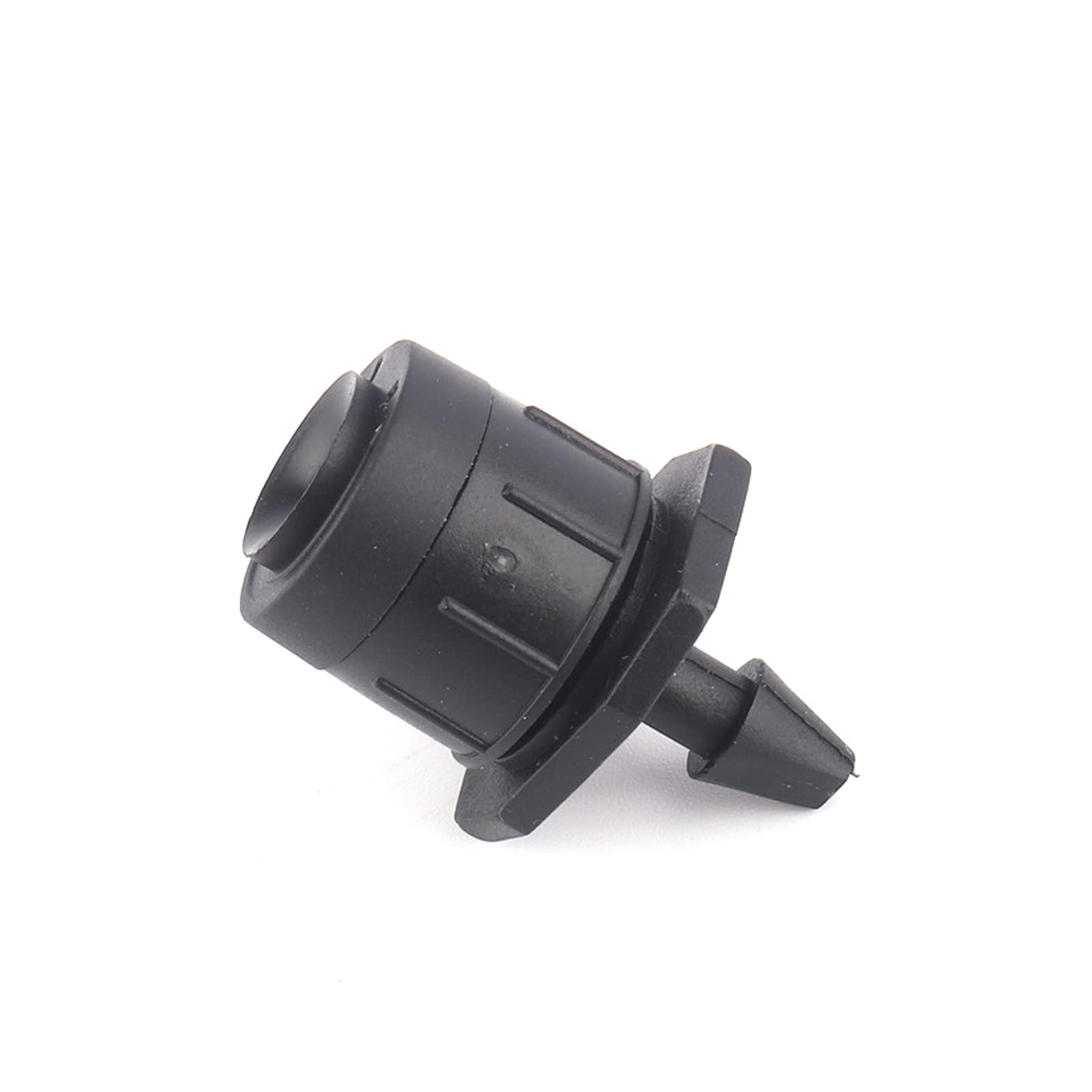 Lxcom Lighting 100 Pcs Irrigation Drippers Adjustable Drip Emitter Micro Spray 360 Degree Full Circle Pattern Water Flow Irrigation Drippers Sprinkler Drip Watering System Parts Drip Irrigation(Black)