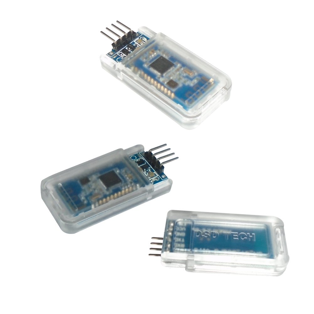DSD TECH HM-10 Master and Slave Bluetooth 4.0 LE iBeacon Module Compatible with iPhone and iPad with 4 PIN Dupont Cable for Arduino