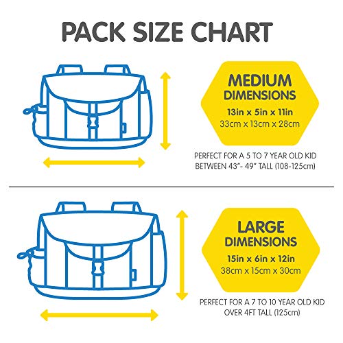 Bixbee Kids Backpack, Water Resistant Backpack for Girls & Boys with Pockets, Durable Zippers & Easy Carry Design - Perfect Size Children's Bookbag for School & Travel in Sparkalicious Pink- Medium