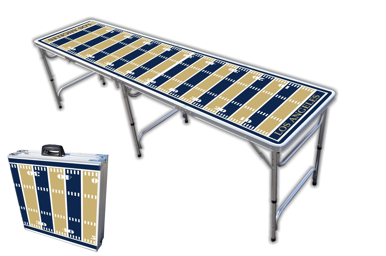 8-Foot Professional Beer Pong Table - Los Angeles Football Field Graphic