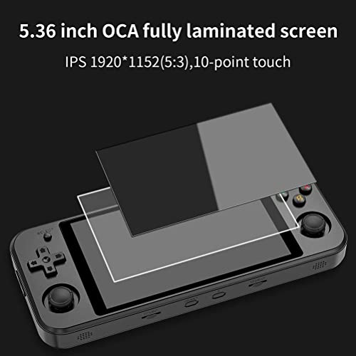 Brteyes 5.36 Touch Screen Handheld Game Console-Linux Android 7.1 Dual System Game-WiFi Online- 6 Hours of Battery Life-Dual TF Card Expansion 7500 Games Boy&Friend
