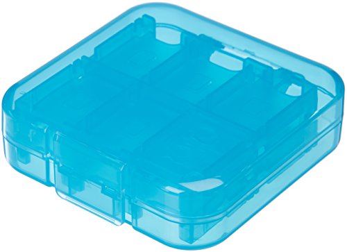 Amazon Basics Game Storage Case for 24 Nintendo Switch Games - 3.4 x 3.4 x 1 Inches, Blue