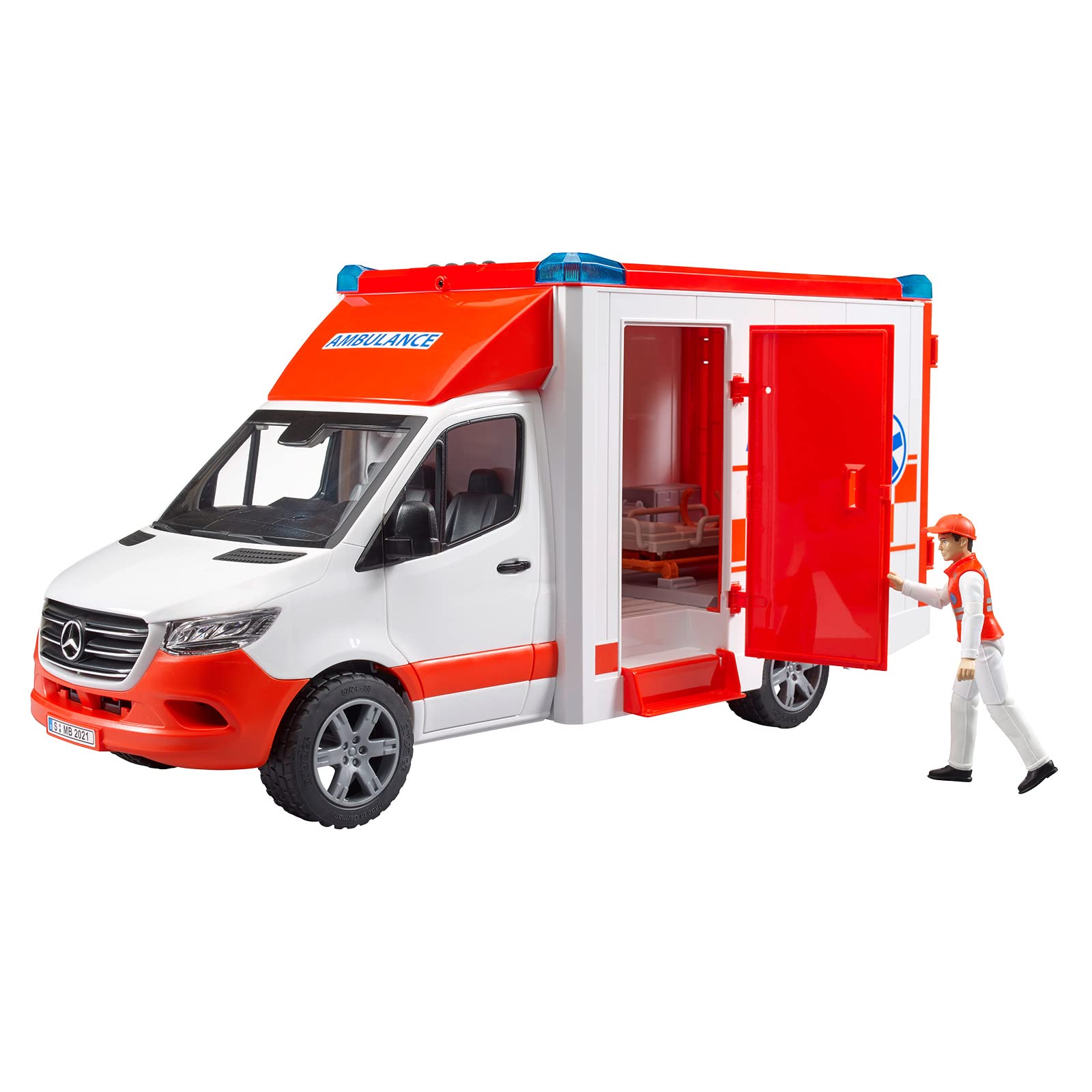 Bruder 02676 MB Sprinter Ambulance with Driver and Light + Sound Module