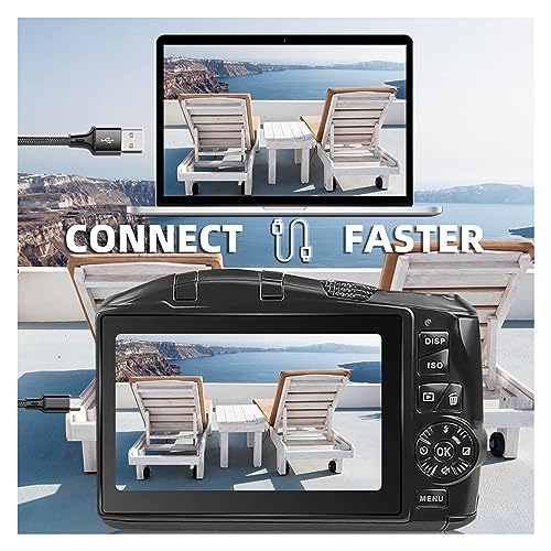 4K Digital Camera Ultra 48MP Camera Camera with Wide Angle Lens 16X Digital Zoom 3.0 Inch Screen Camera (Size : No Card, Color : 2)