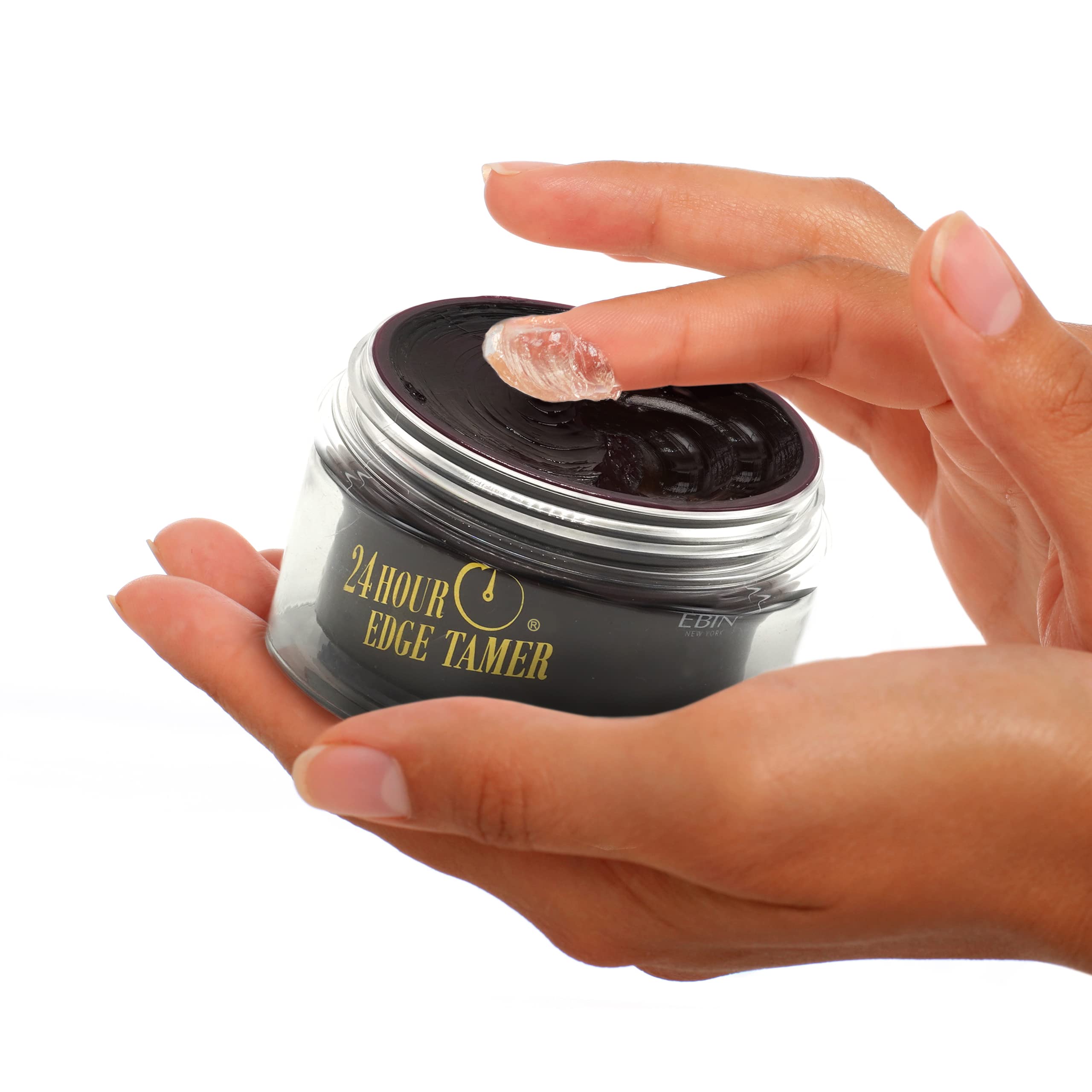 EBIN NEW YORK 24 Hour Edge Tamer - Extreme Firm Hold (0.5oz/ 15ml) - No Flaking, White Residue, Shine and Smooth texture with Argan Oil and Castor Oil