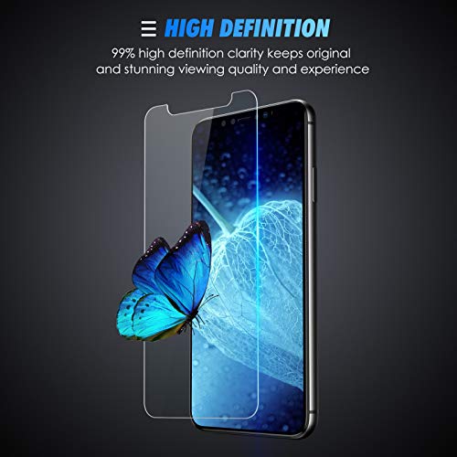 SPARIN Screen Protector Compatible with iPhone 11 / XR 6.1 inch, 4 Pack Tempered Glass with Alignment Frame