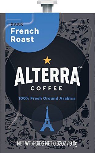 ALTERRA Coffee French Roast Single Serve Freshpacks for MARS DRINKS FLAVIA Brewer, 20 Packets
