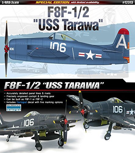 Academy Hobby Model Kits Scale Model : Airplane & Jet Kits (1/48 F8F-1/2 Tarawa)