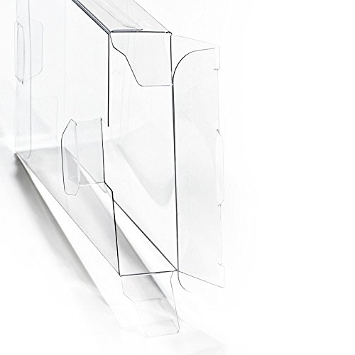 CHILDMORY 10Pcs Clear Protective Box Case Display Sleeve Protector for PlayStation 3 PS3 PS4 Games Cartridge DVD Disc Box