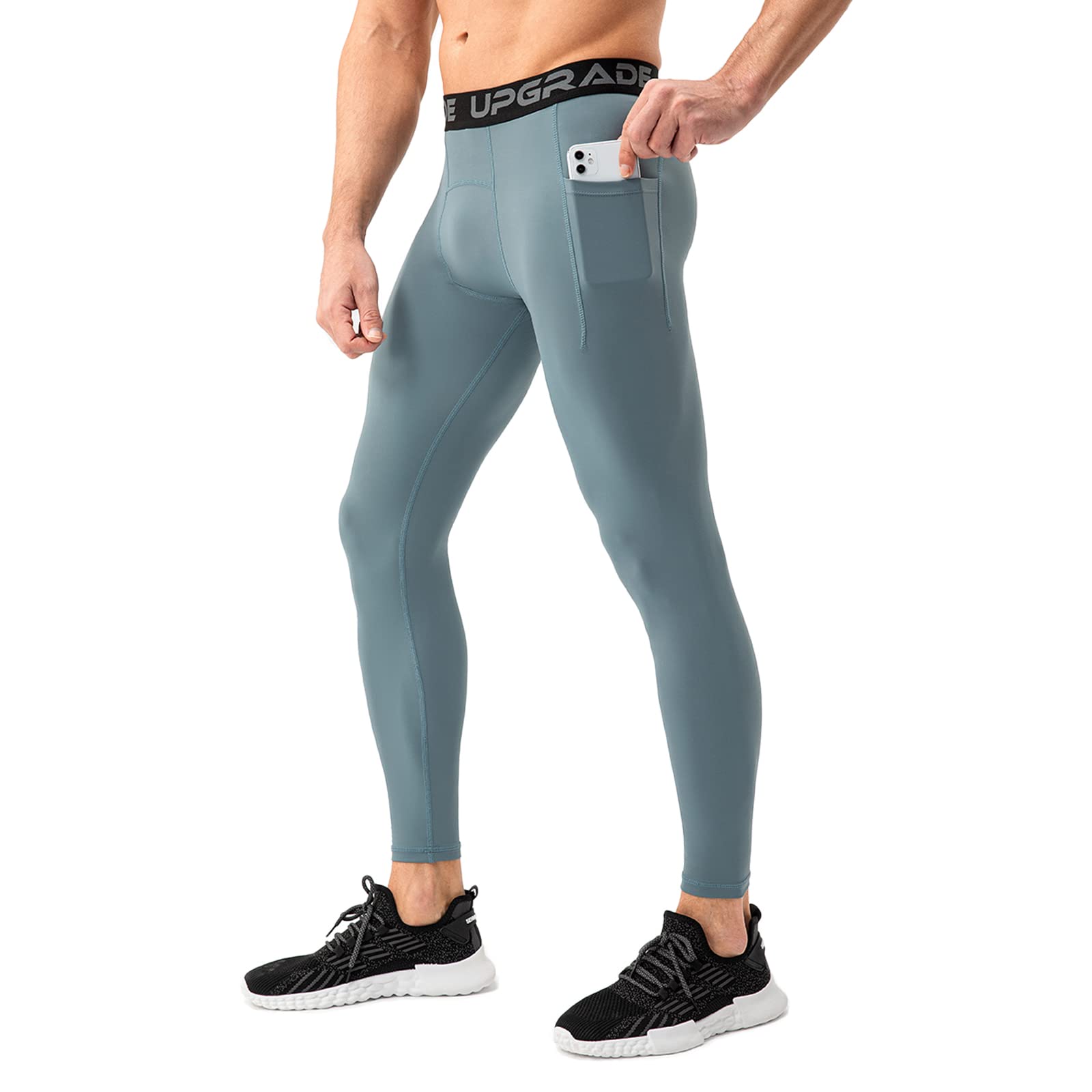 ABTIOYLLZ Men's Compression Pants Athletic Leggings Sports Tights Cool Dry Baselayer Running Gym Tights