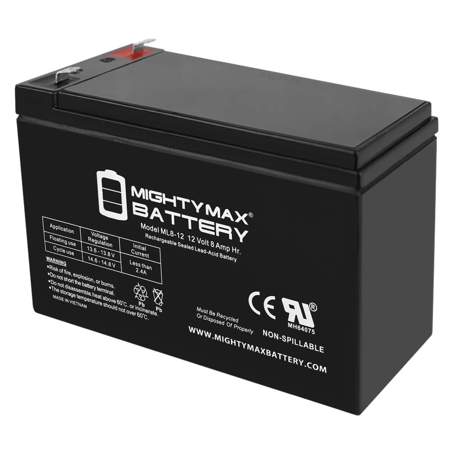 Mighty Max Battery 12V 8Ah SLA Battery Replacement for Mighty Mule FM502