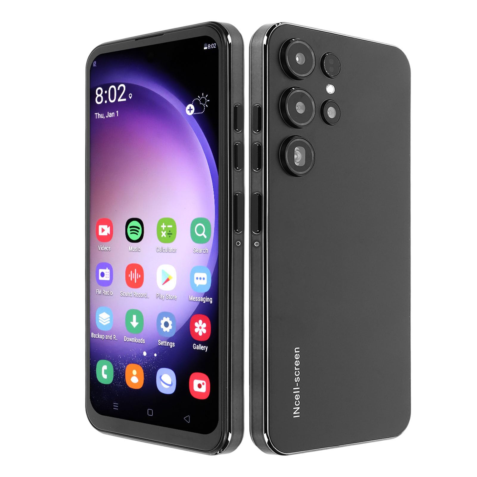Airshi 5G WiFi Smartphone, GPS Function 4G 2280x3200 Resolution S23 Ultra Mobile Phone Ultra Lightweight for Work (US Plug)