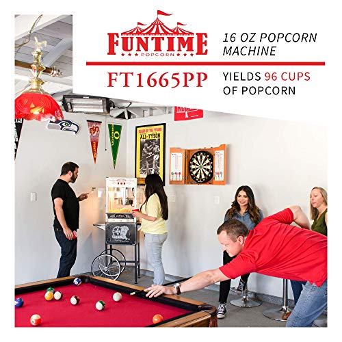 Funtime Palace Popper 16-Ounce Commercial Bar Style Popcorn Popper - FT1665PP