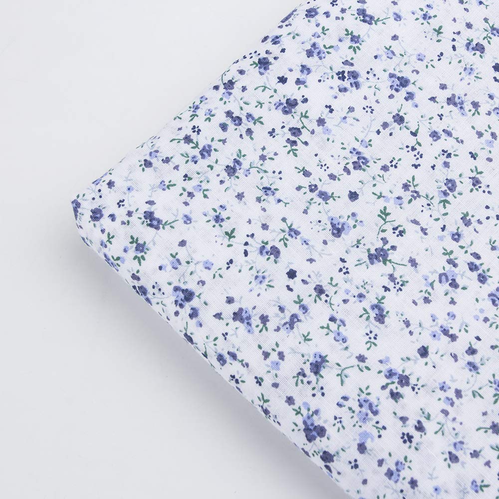 7Pcs 20" x 20" Cotton Fabric DIY Making Supplies Quilting Patchwork Fabric Fat Quarter Bundles DIY for Quilting Patchwork Cushions Cotton Fabric for Patchwork (20" x 20", Navy Blue)