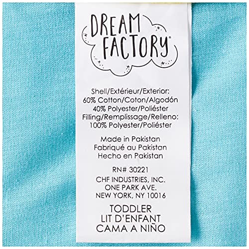 dream FACTORY - 2D742300MU Dinosaur Comforter Set, Toddler, Blue/Green/Multicolor/Orange/Red/White