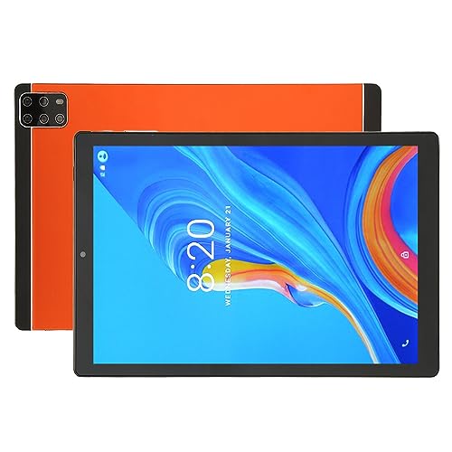 Airshi Full HD Tablet, Dual Speakers 100-240V 6GB 128GB 8800mAh 10.1 Inch Tablet with Headphones for Work (US Plug)
