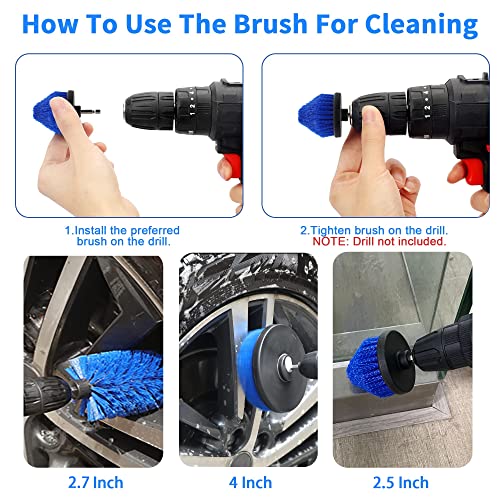 CLEAFOU 20pcs Car Detailing Brush Kit Car Cleaning Tool Set Auto Car Detailing Brush Interior Cleaner Wash Tools Kit for Cleaning Wheels, Dashboard, Leather, Air Vents, Emblems, Windshield