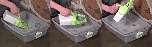 Neater Pet Brands - Neater Scooper Cat Litter Sifter - Includes 60 Refill Bags - Mess Free Cat Litter Scoop to Bag Waste Bin System with Extra Waste Bags (Grey)