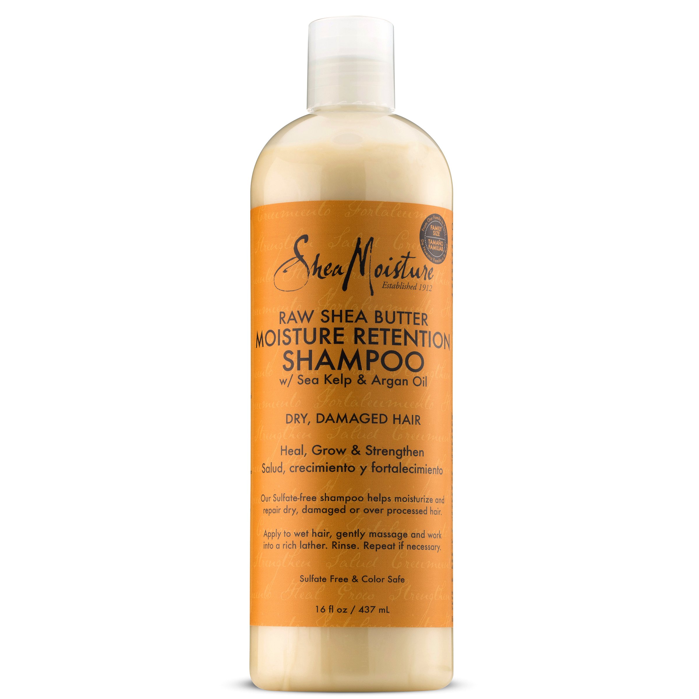 Raw Shea Butter Moisture Retention Shampoo by Shea Moisture for Unisex - 13 oz Shampoo - Pack of 2