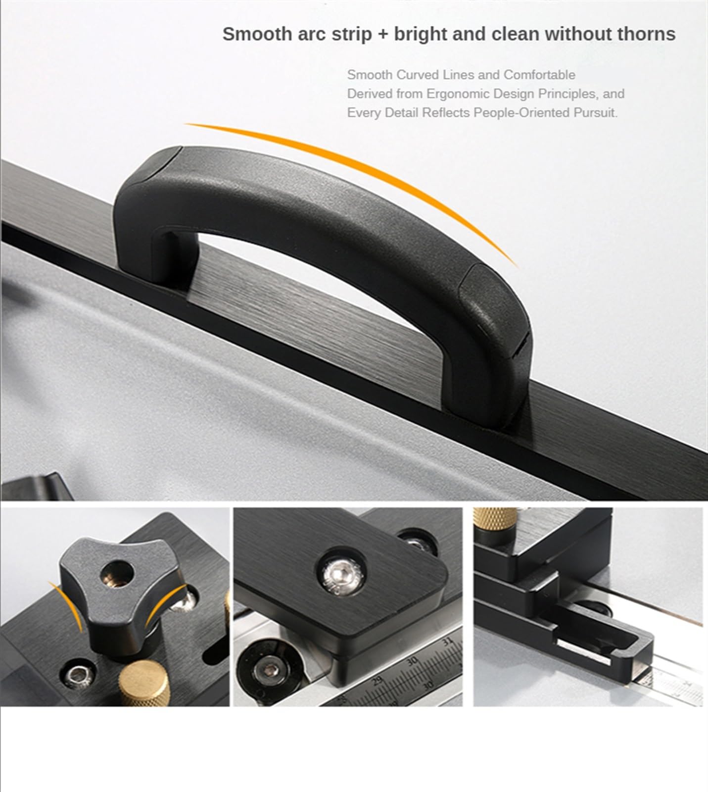 New Aluminum Alloy Table Saw Fence System,31.5/40inch Flip Modification Router Circular Saw Fence, DIY Wood Working Tools And Accessories (Size : 1000mm)