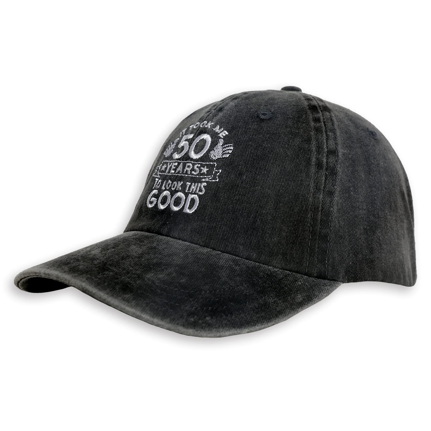 50th Birthday Gifts for Men Women-Vintage Washed Dad Hat-Adjustment Baseball Cap
