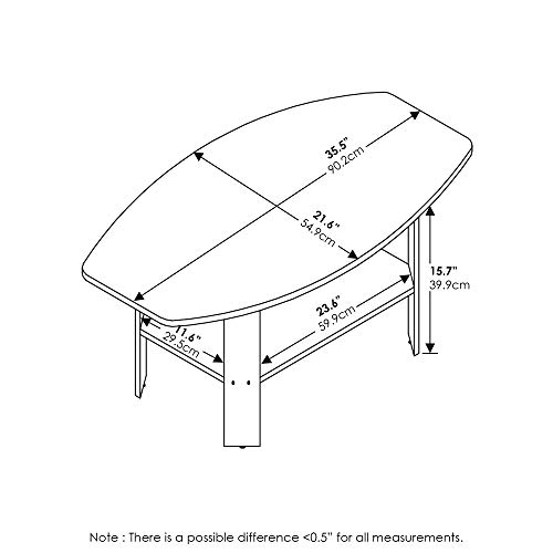 Furinno Simple Design Coffee Table, Espresso