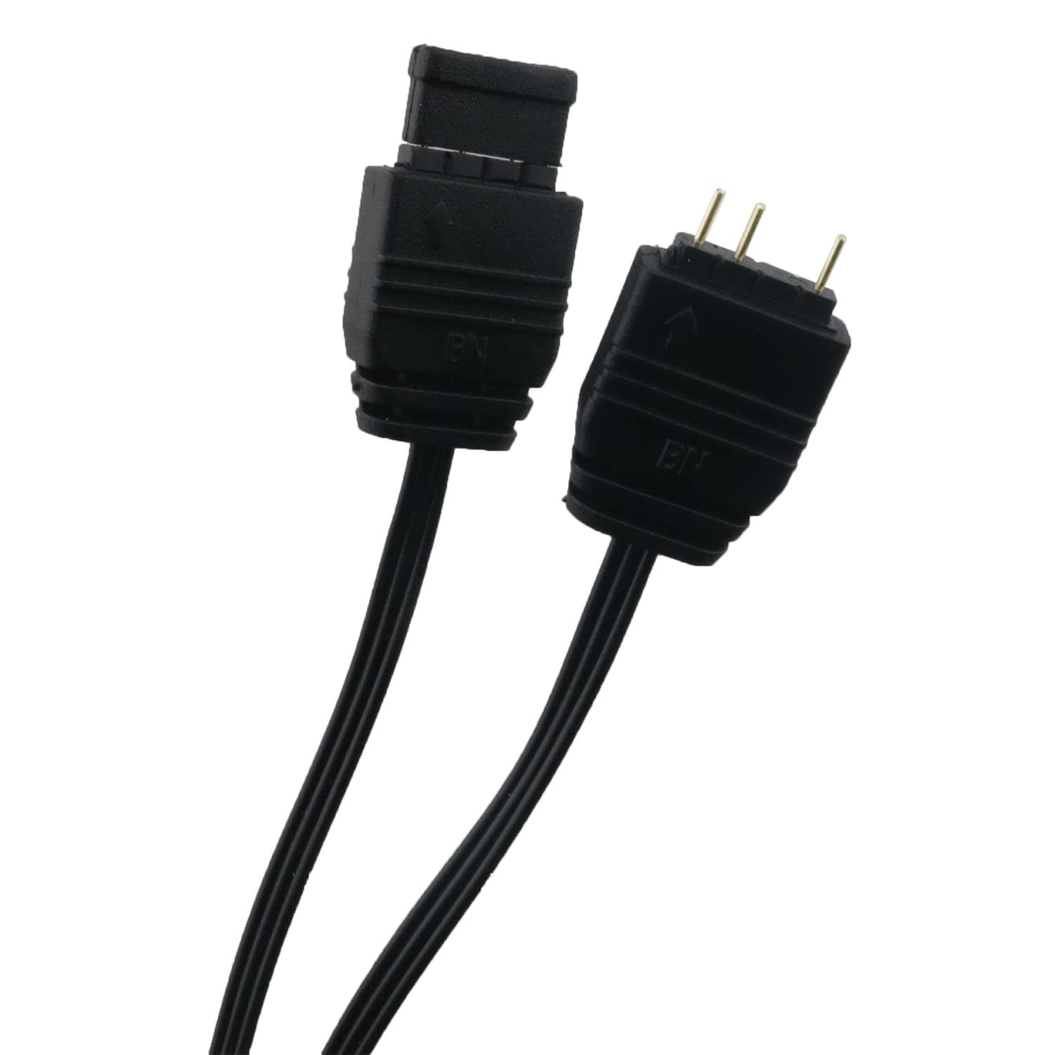 ARGB Splitter Cable ZCZQC 33.5cm/13.19inch 5V 1 Female to 2 Male 3 Pin ARGB Extension Cable for Computer Chassis, CPU Cooler and 5v ARGB Fan
