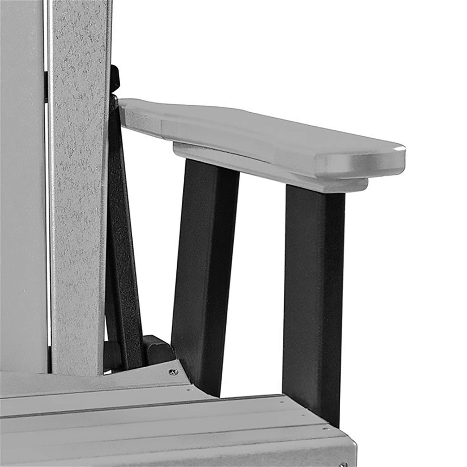 American Furniture Classics Double Center Table Glider, Light Gray