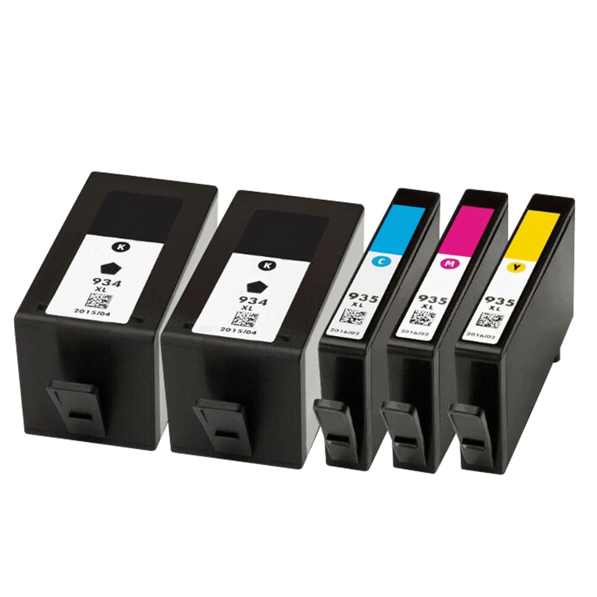 5-Pack 934 and 935 XL Ink Cartridges Combo Pack Replacement for hp 934 935 Ink Cartridges in Eco-friendly Packaging Works with Officejet 6815 6230 6830 6812 6835 6820 Printers. (5 Packs 2B/C/M/Y)