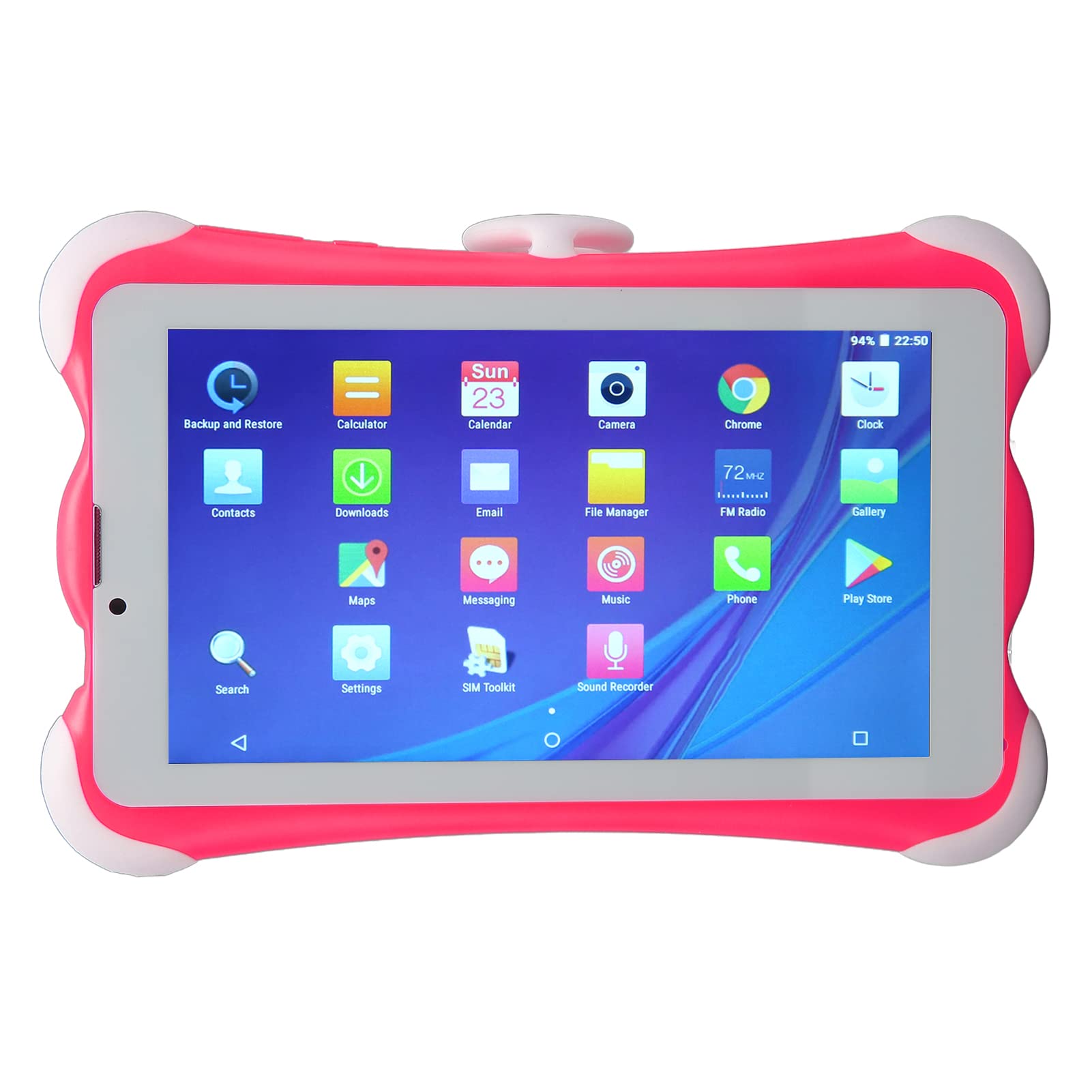 Airshi Toddler Tablet, Pink Dual SIM Dual Standby Eye Protection 7 Inch 1280x800 Kids Tablet for Play (US Plug)