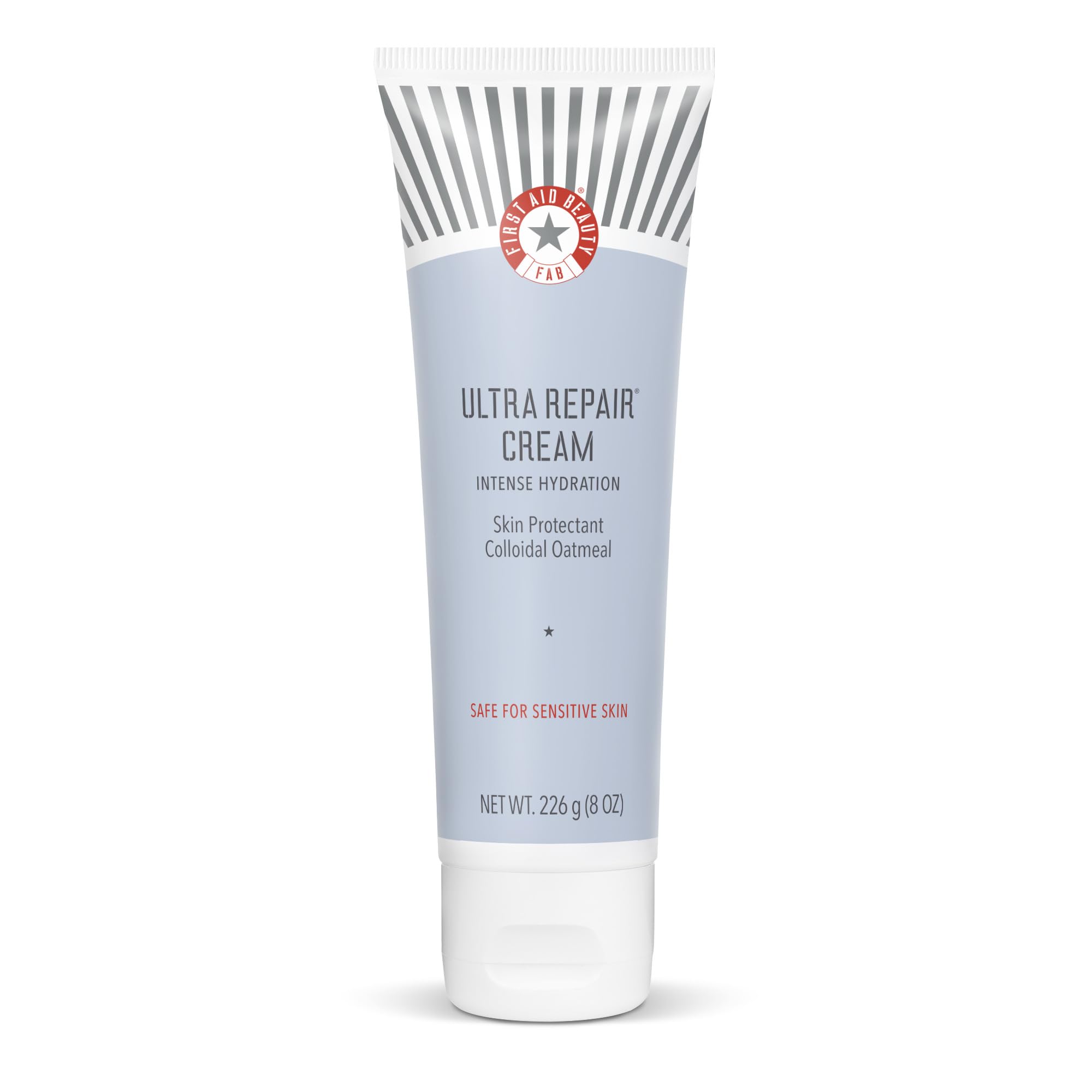 First Aid Beauty - Ultra Repair Cream, Intense Hydration Whipped Colloidal Oatmeal, Clinically Proven to Strengthen Skin Barrier in 7 Days & Helps Relieve Eczema, Luxury Face & Body Moisturizer, 8 oz