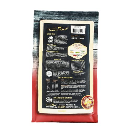 Fussie Cat Market Fresh Chicken & Turkey Meal Formula Grain-Free Dry Cat Food 4lb