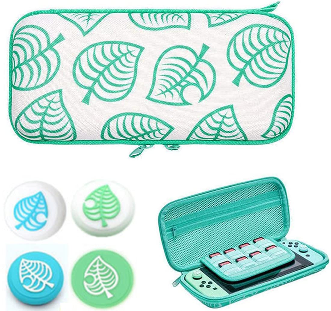 Carrying Case Compatible with Switch, Protection Case for Nintendo Switch Console, Portable Shockproof PU Hard Cover Storage Bag Travel Case for Switch