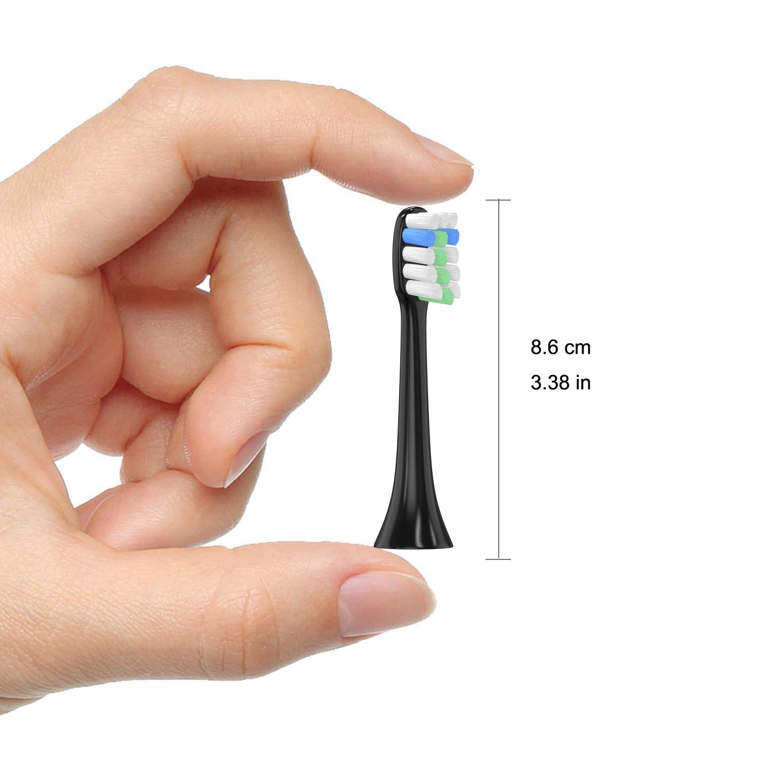WuYan 4 Pack Toothbrush Heads for Xiaomi Deep Cleaning, Automatic Electric Sonic Replacement Tooth Brush for Soocare X3 Electric toothbrushes, with Travel Caps