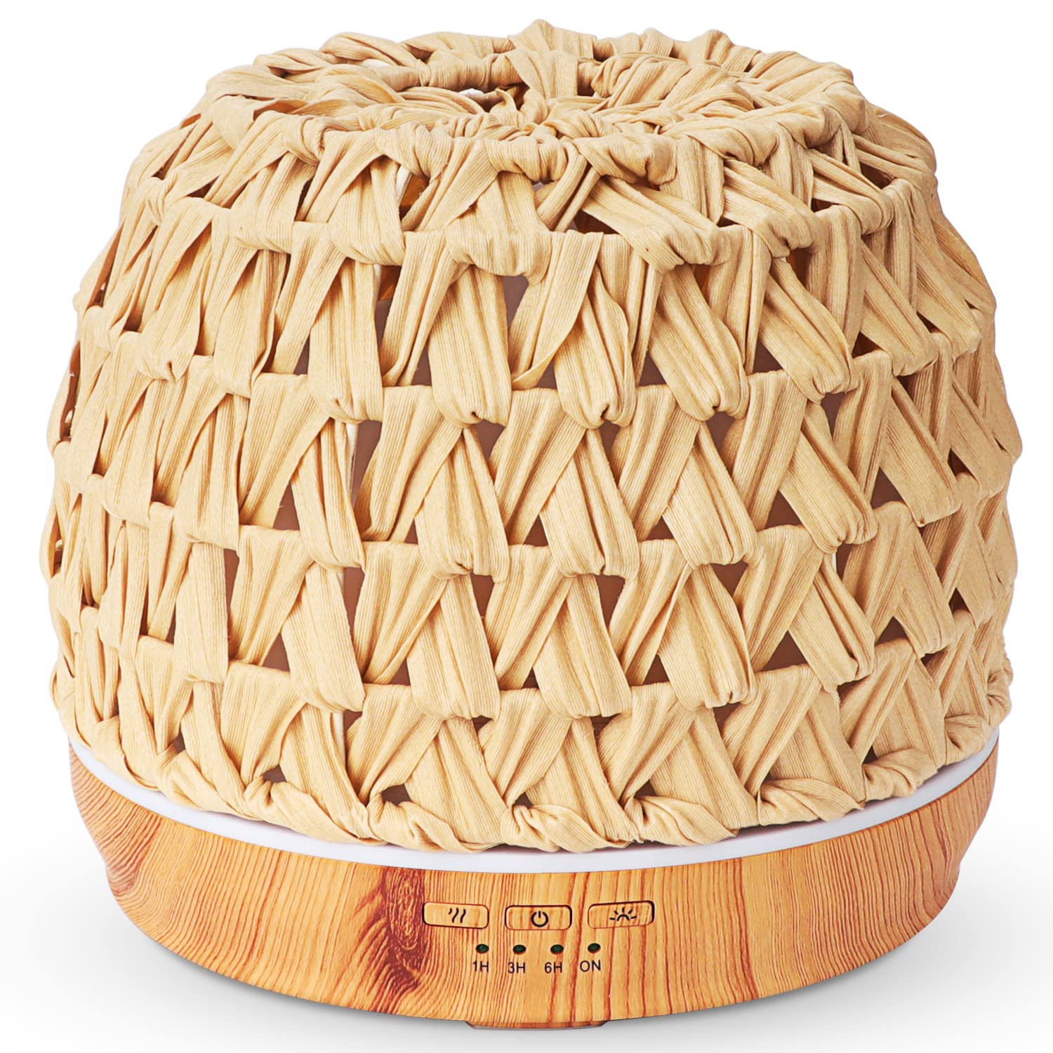500ml Essential Oil Diffuser, Woven Rattan Diffusers for Essential Oils, Aromatherapy Diffuser for Large Room, Gift for Women