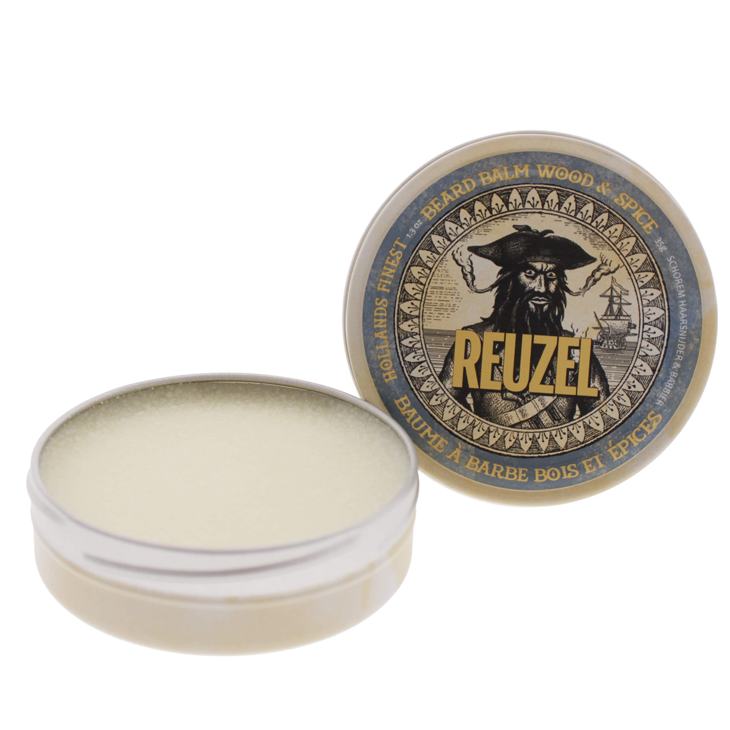 Reuzel Beard Balm, Wood & Spice, Masculine Scent, 1.3 oz