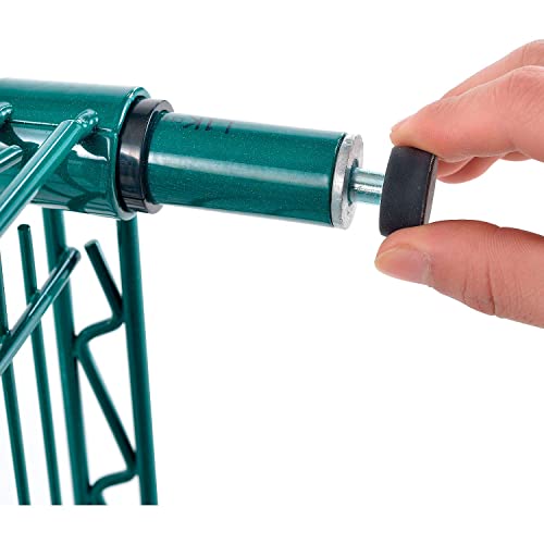 Nexel 2 Tier Wire Shelving Starter Unit, Poly-Green, 42" W x 21" D x 34" H