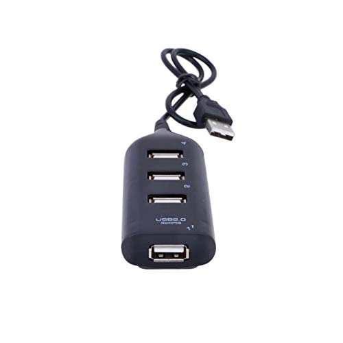 Lysee USB Cables - High Speed Micro Mini 4 Ports USB HUB 2.0 Splitter Adapter USB Cable Converters fo rLaptop PC Notebook Receiver Computer - (Color: Red, Length: 20cm)