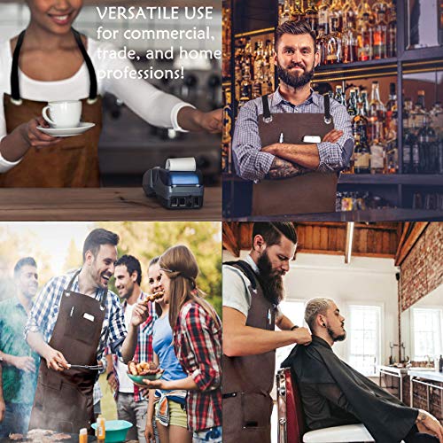 ARMOR GEAR Heavy Duty 16oz Waxed Canvas Work Apron | 7 Pockets + Each Hip Side Tool Loops | Durable yet Comfortable | Quick Release Cross-Back Straps for Adjustable Sizes from S to XXL Style brand