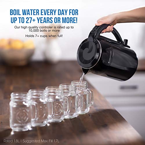 Electric Tea Kettle - 1.8L Hot Water Kettle Electric Water Boiler, Plastic-Free 100% Stainless Steel Chamber With Automatic Shut Off Base, Cordless Tea Kettle Electric Water Kettle - Sweetwater