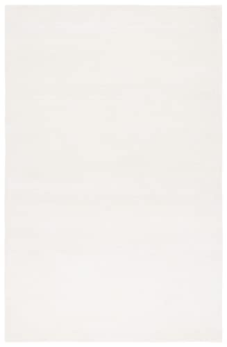 SAFAVIEH Fifth Avenue Collection Area Rug - 6' x 9', Ivory, Handmade Modern Solid Wool, Ideal for High Traffic Areas in Living Room, Bedroom (FTV128A)