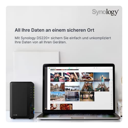 Synology DS220+ 2-Bay 2GB RAM, Dual-Core 2Ghz, 16TB Bundle with 2X 8TB Seagate IronWolf