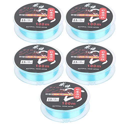 5Pcs/Set Fish Wire, Fishing Main Line, Bite Resistant 100M Length for Camping Hiking