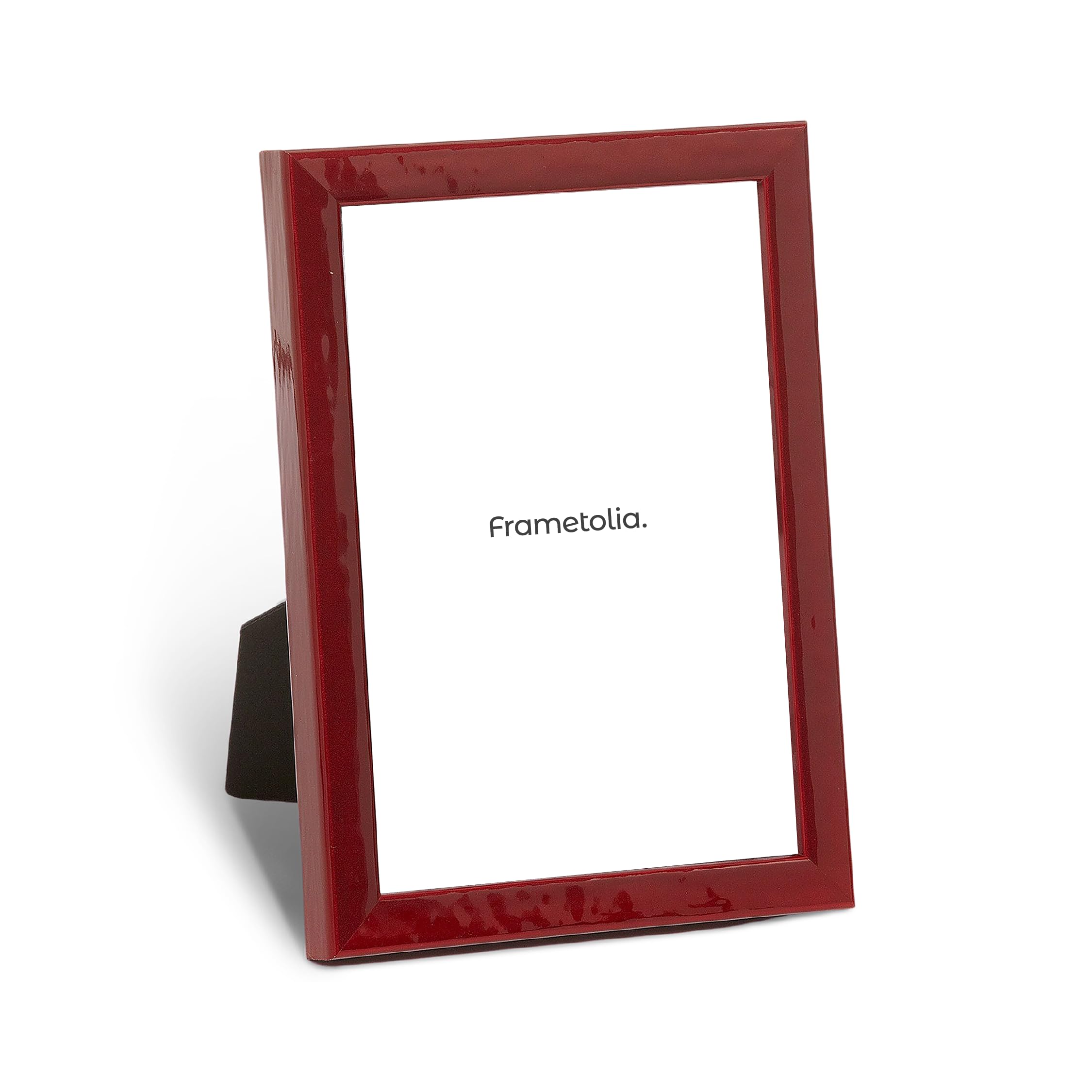 8" x 10" Shimmering Red Narrow Width Table Top Frame - 100% Natural Wood & High Definition Glass, Used Vertically or Horizontally for Tabletop Display Contemporary Style Frame