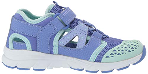Stride Rite Baby-Girl's Made2play Nesta -Boy's Machine Washable Sandal Athletic Sneaker, Blue, 5 W US Toddler