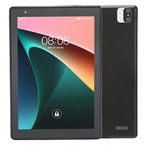 8 Inch Octa Core 10.0 Tablet in Black Calling Tablet to Read (US Plug)