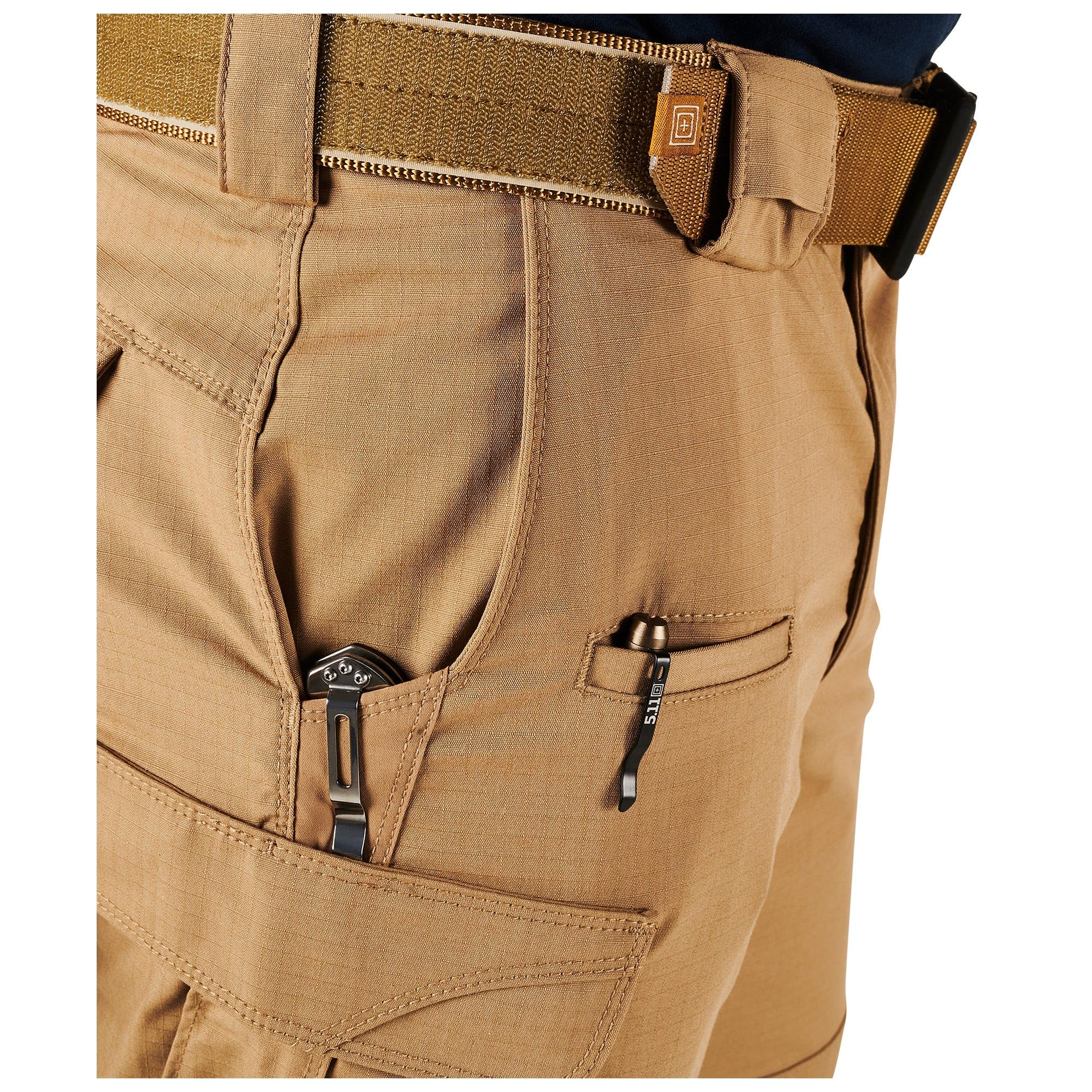 5.11 Tactical Men's Stryke Military Pants, Adjustable Waistband, Stretchable Flex-Tac Fabric, Black, 44Wx30L, Style 74369