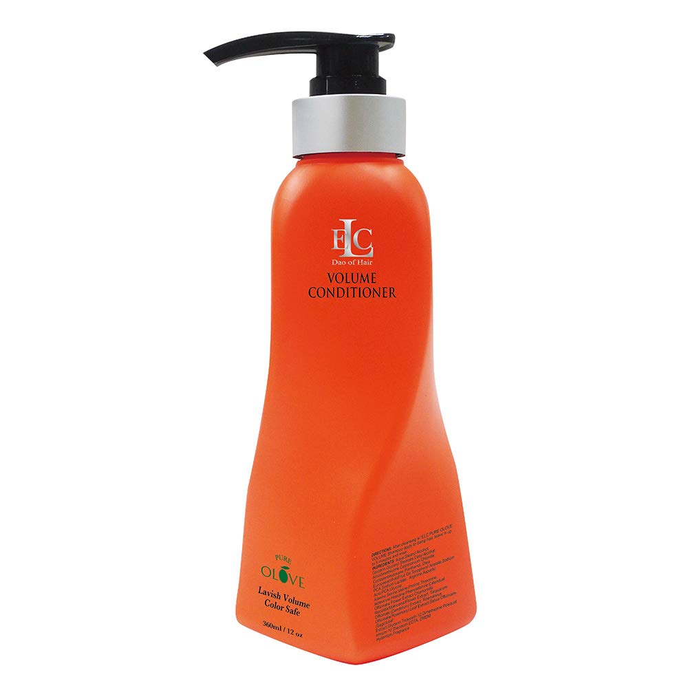 ELC Pure Olove Volume Conditioner (12 oz) Color Protecting, Thickening, Bodybuilding, Volumizing, Nourishing, Repairing, Light Weight daily conditioner for Fine Limp, Thin Hair.