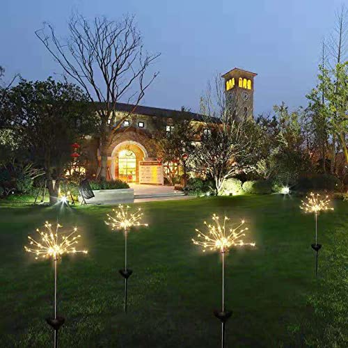 Christmas Lights,Solar Led Lights, Outdoor Lawn Fireworks Lighting, Waterproof Fairy Lights, Suitable for Home Garden Christmas Decor, 120Leds 40Strings